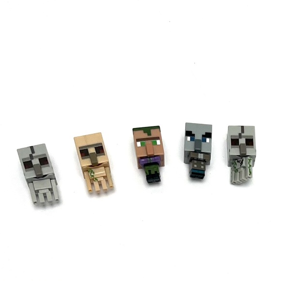 Mattel | Toys | Minecraft Set Of 5 Mobs Head Minis Figures | Poshmark